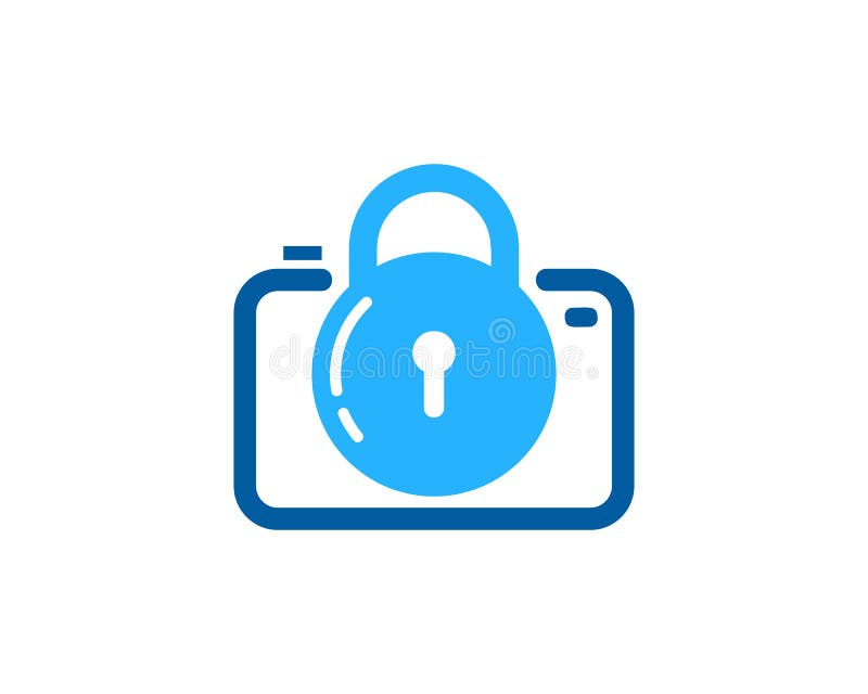 Camera Security Icon Logo Design Element Stock Vector - Illustration of ...