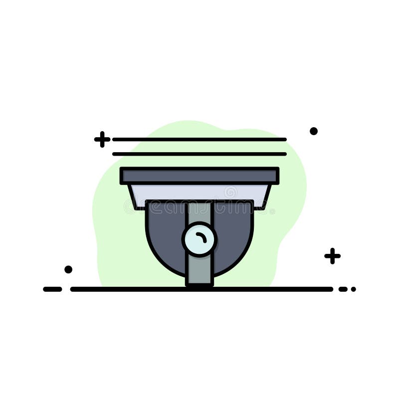 Camera, Security, Secure, Cam Business Logo Template. Flat Color Stock ...