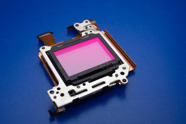 Camera Sensor. Cmos Ccd Full Frame Camera Sensor Stock Image - Image of ...
