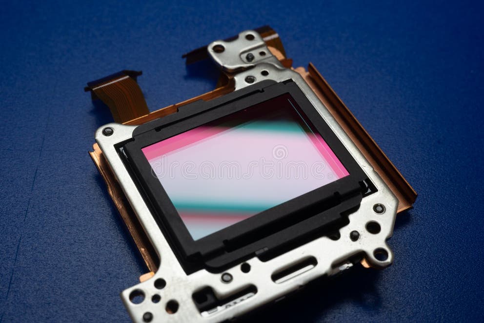 Camera Sensor. Cmos Ccd Full Frame Camera Sensor Stock Photo - Image of ...