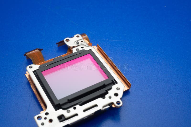 Camera Sensor. Cmos Ccd Full Frame Camera Sensor Stock Photo - Image of ...