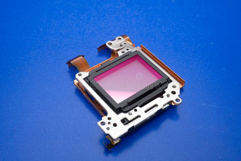 Camera Sensor. Cmos Ccd Full Frame Camera Sensor Stock Photo - Image of ...