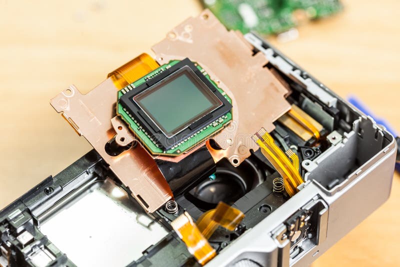 Camera Sensor Matrix Close Up Stock Image - Image of technology ...