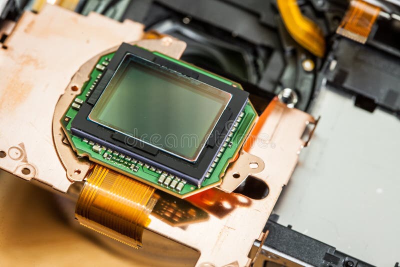 Camera Sensor Matrix Close Up Stock Image - Image of camera, equipment ...
