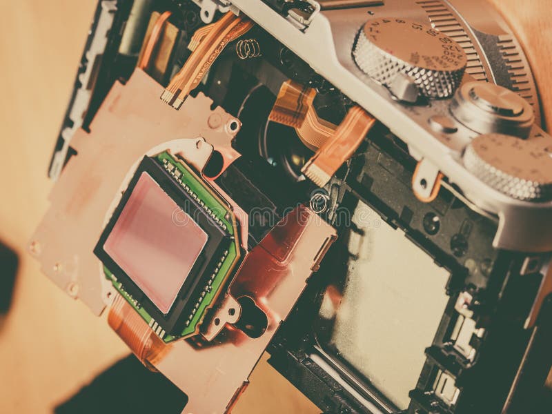 Camera Sensor Matrix Close Up Stock Image - Image of digital, inside ...