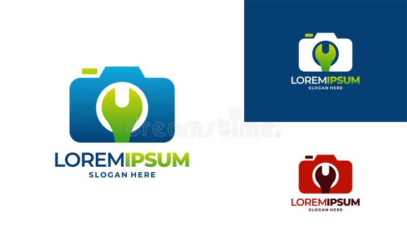 Camera Service Logo Designs Concept Vector, Wrench and Camera Logo Icon ...
