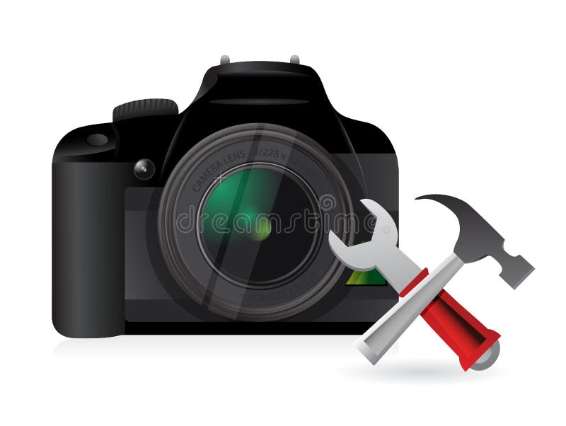 Camera setting tools stock illustration. Illustration of paintings ...
