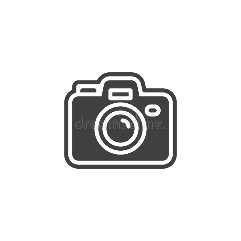 Camera-shaped Sticker or Label Vector Icon Stock Vector - Illustration ...