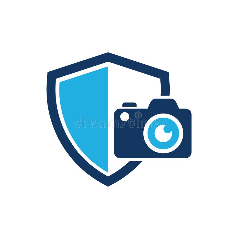 Camera Shield Logo Icon Design Stock Vector - Illustration of lens ...
