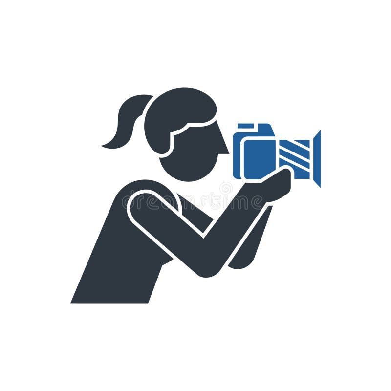 Camera Shooting Icon stock vector. Illustration of camera - 349840042