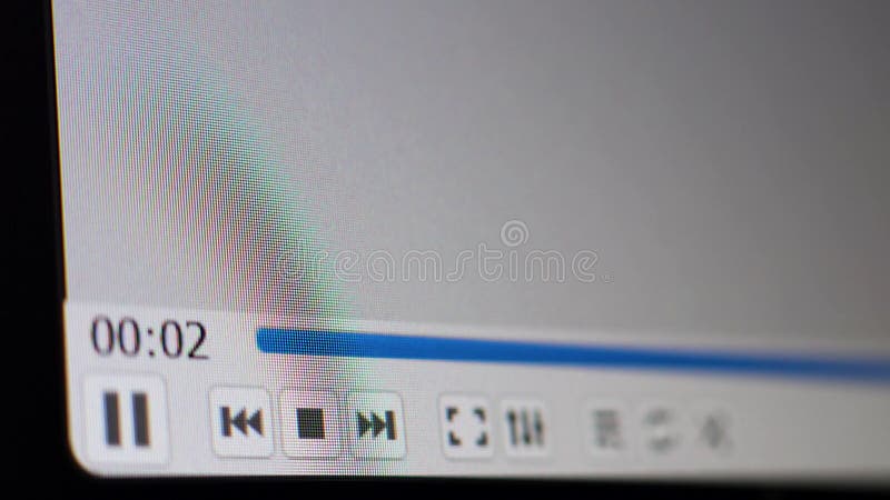 Play Button Press Video Player Started Universal Counting Leader Camera ...