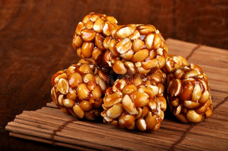Groundnut sweets balls stock image. Image of barffi - 178280301