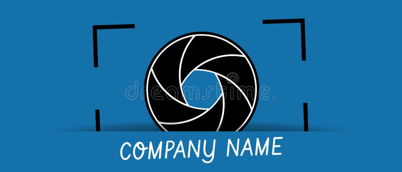 Camera Shutter Aperture Business Logo - Vector Illustration - Isolated ...