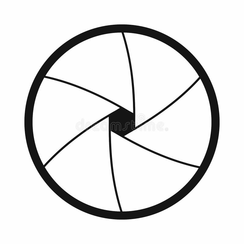 Lens Aperture Blades Shapes Stock Vector - Illustration of digital ...