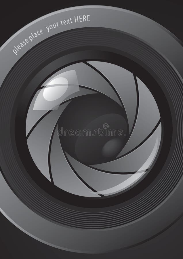 Camera shutter apertures stock vector. Illustration of open - 13034350