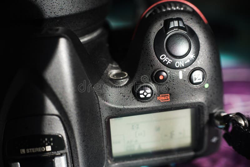 Camera Shutter Button Close Up Stock Photo - Image of professional ...
