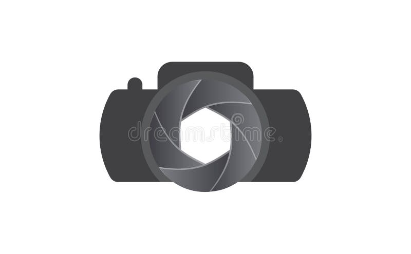 Camera shutter icon stock vector. Illustration of black - 117125616
