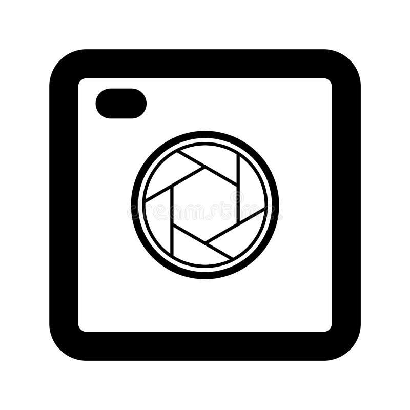 Camera Shutter Icon Symbol and Shutter Blade Vector Stock Vector ...