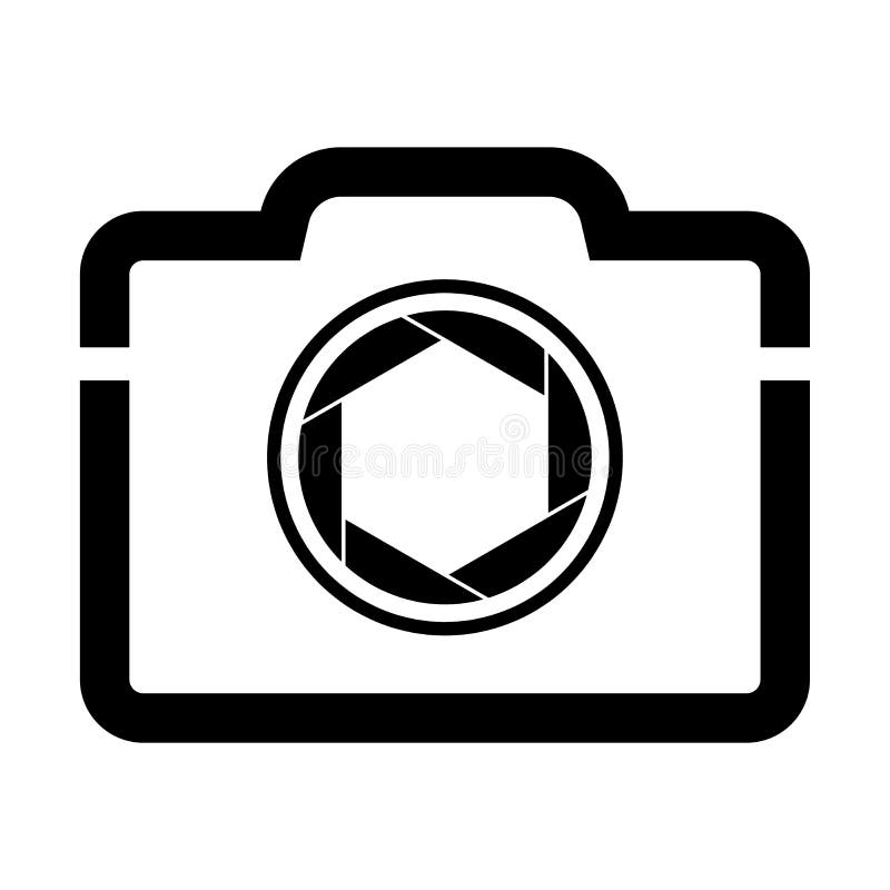 Camera Shutter Icon Symbol and Shutter Blade Vector Stock Vector ...