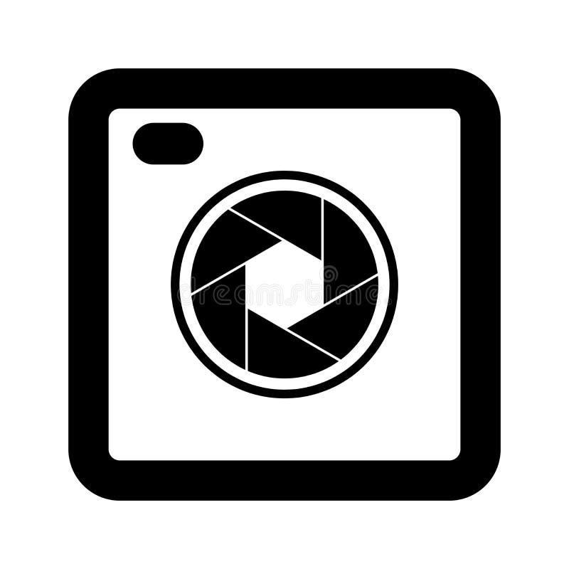 Camera Shutter Icon Symbol and Shutter Blade Vector Stock Vector ...