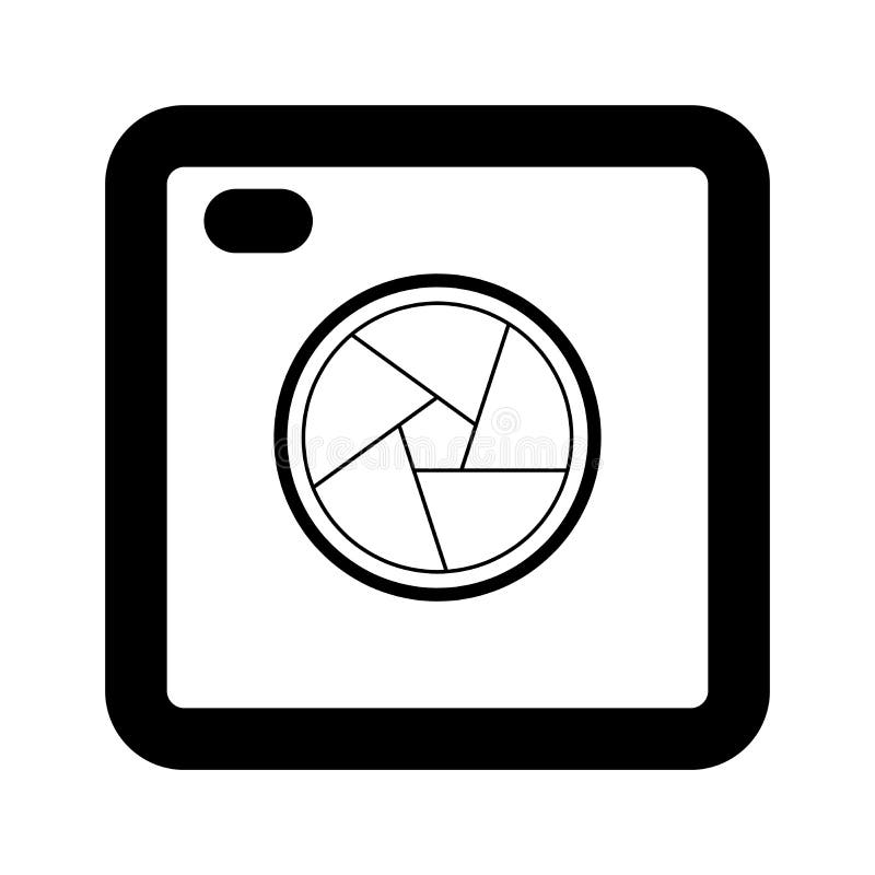 Camera Shutter Icon Symbol and Shutter Blade Vector Stock Vector ...