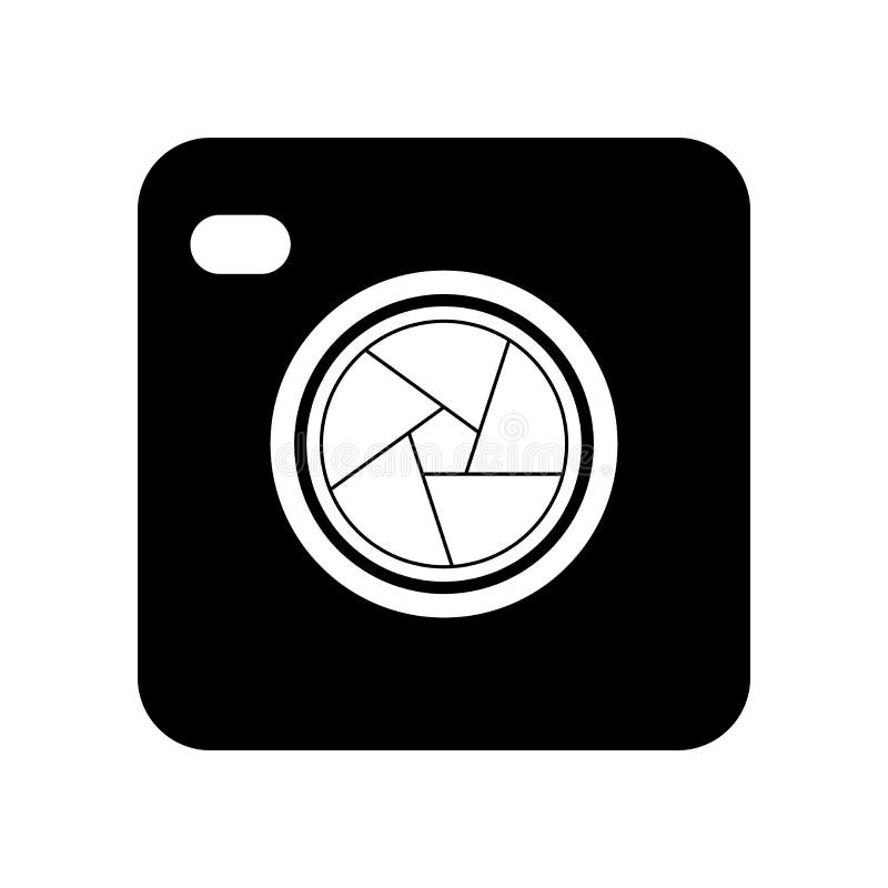 Camera Shutter Icon Symbol and Shutter Blade Vector Stock Vector ...