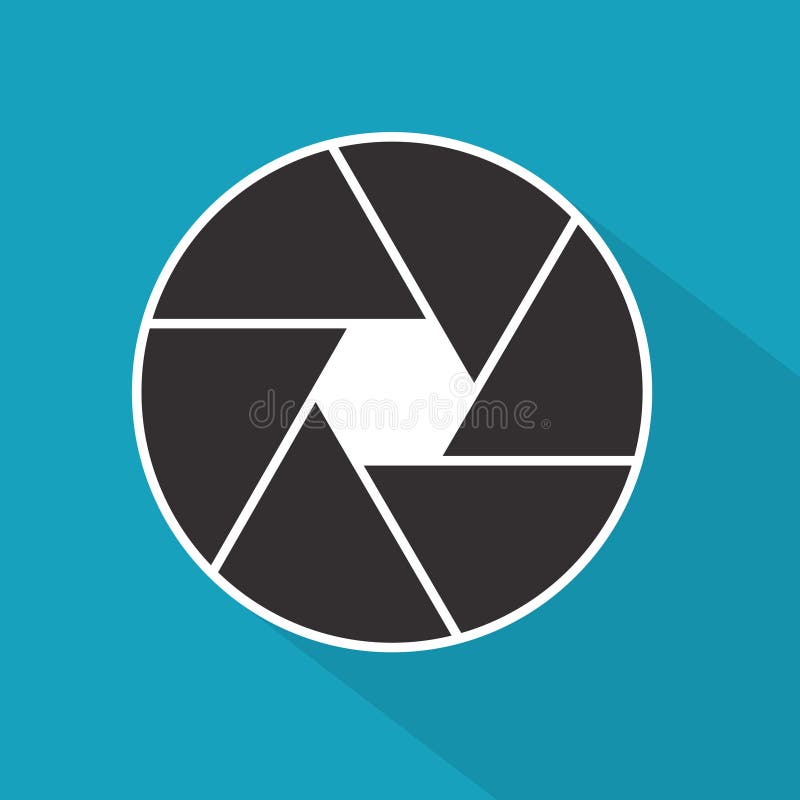 Camera shutter icon stock vector. Illustration of view - 158165856