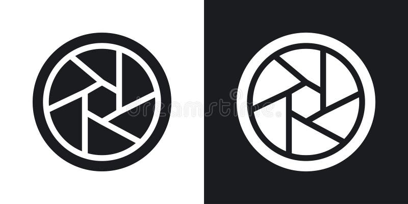 Camera shutter icon vector stock vector. Illustration of white - 348262132