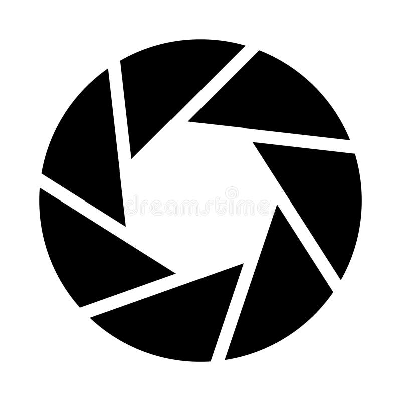 Camera Shutter Icon. Vector Illustration Stock Vector - Illustration of ...