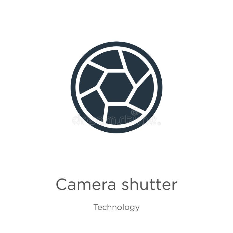 Camera Shutter Icon Vector. Trendy Flat Camera Shutter Icon from ...