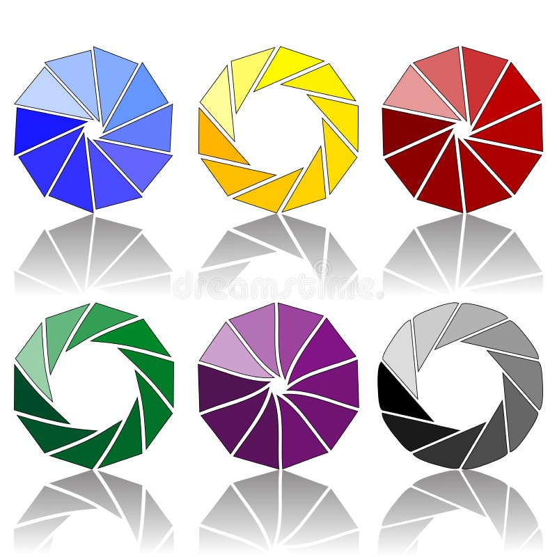 Camera shutter stock vector. Illustration of optical - 37751744