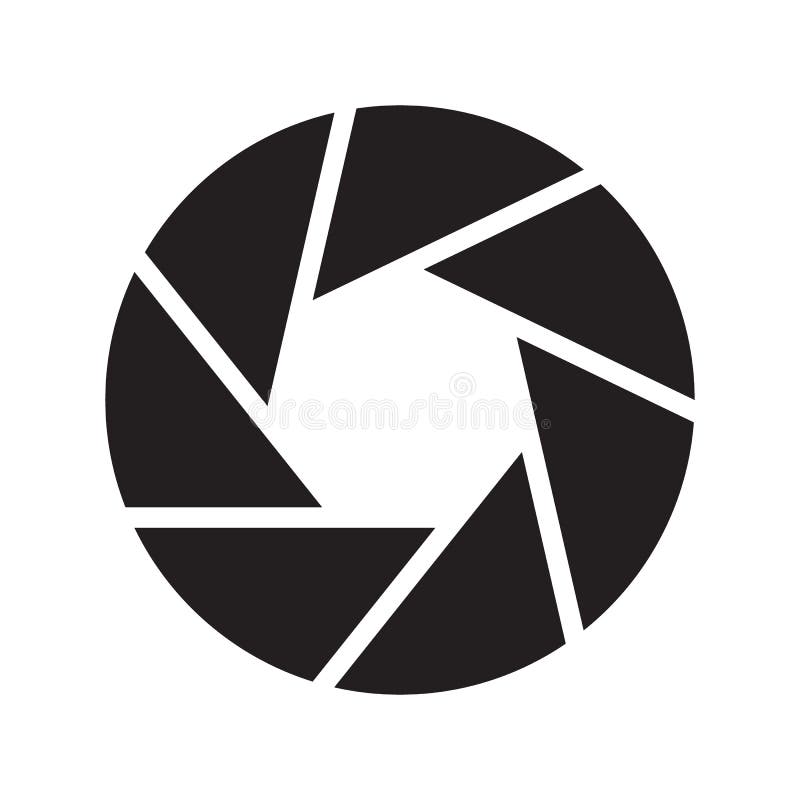 Camera Shutter or Objective Icon. Aperture Symbol Vector Illustration ...