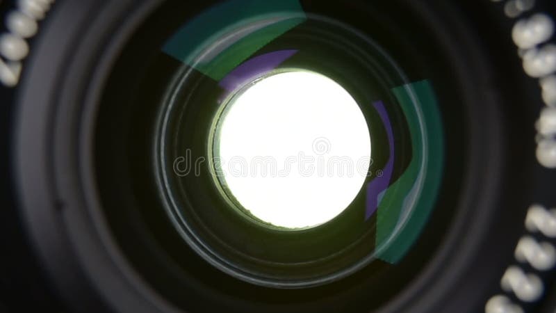 Shutter Operation on a Camera Close-up. Stock Video - Video of ...