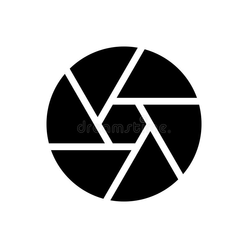 Camera Shutter Outline Icon Isolated. Symbol, Logo Illustration for ...