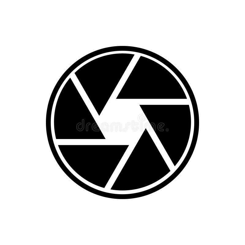 Camera Shutter Outline Icon Isolated. Symbol, Logo Illustration for ...