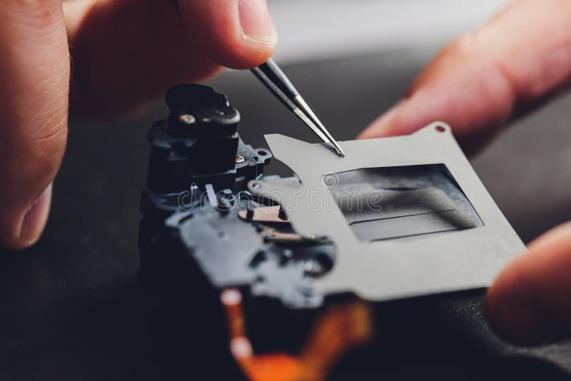 Camera Shutter Part. Electronic Shutter Device Component of Electronic ...