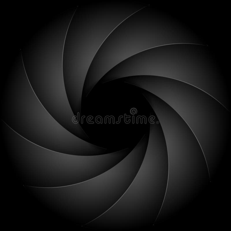 Camera Shutter Photography Background Aperture. Focus Vector Black Lens ...