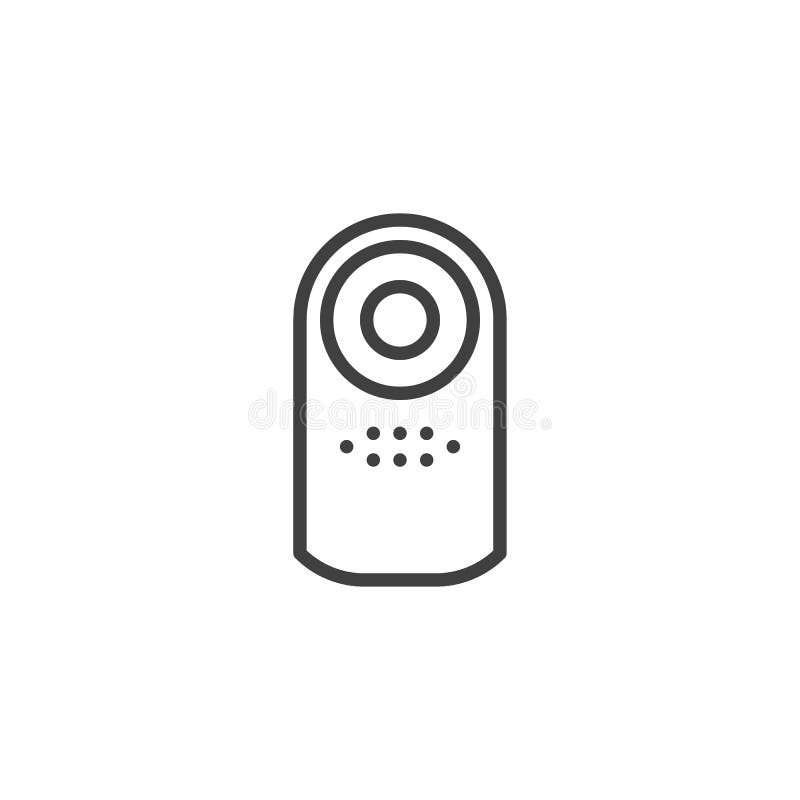 Camera Shutter Remote Line Icon Stock Vector - Illustration of shot ...