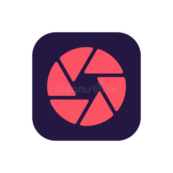 Camera Shutter Vector Icon. Aperture Icon. Stock Vector - Illustration ...