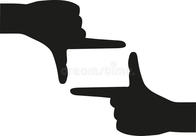 Camera sign with hands stock vector. Illustration of studio - 107098755