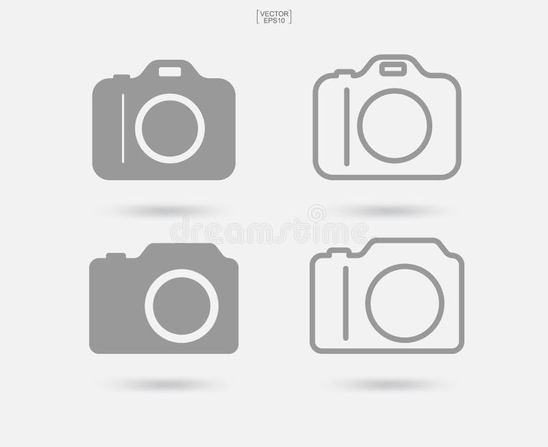 Camera Sign and Symbol. Photo Icon or Image Icon Stock Vector ...