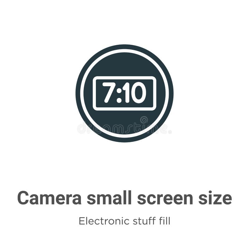 Camera Small Screen Size Icon in Trendy Design Style. Camera Small ...