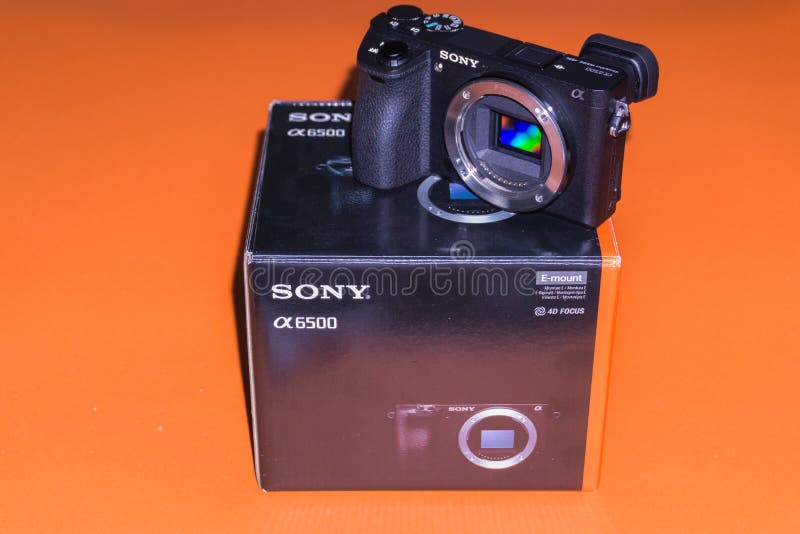 Camera Sony Alpha A6500 Mirrorless Editorial Photo - Image of sony ...