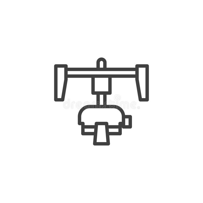 Camera Stabilizer Line Icon Stock Illustration - Illustration of ...
