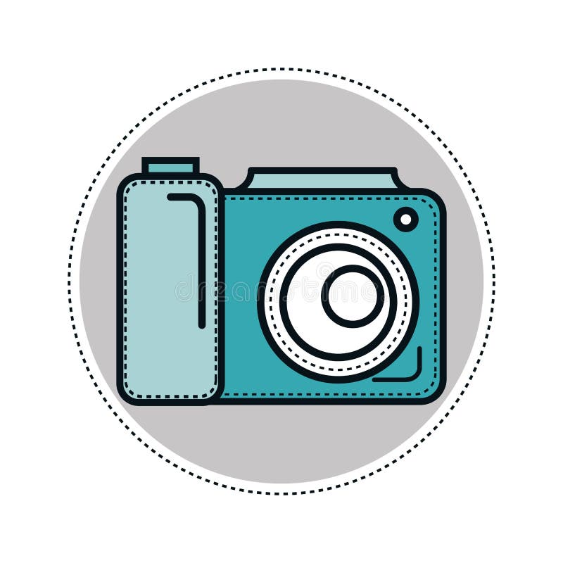 Camera Sticker Illustration.with Simple Color,suitable for Your ...