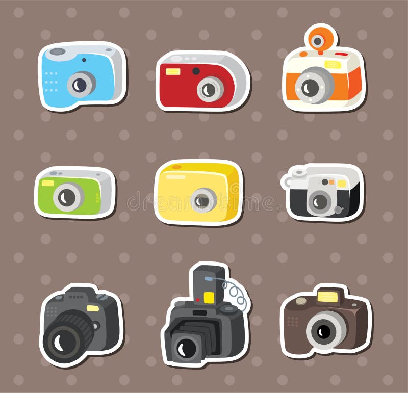 Cartoon Camera icon stock vector. Illustration of modern - 17261795