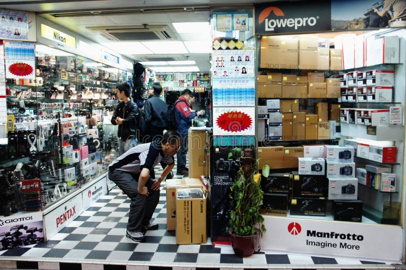 Camera store editorial stock image. Image of city, asia - 24239954