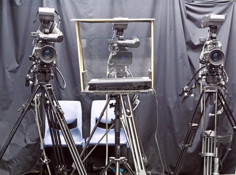 Camera in studio stock image. Image of event, coverage - 21053343