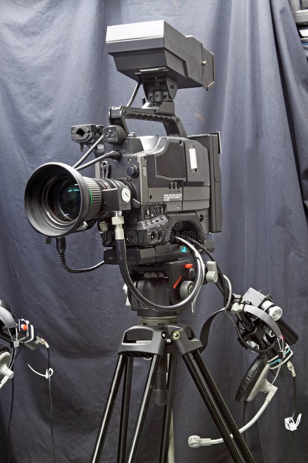 Camera in studio stock image. Image of monitor, professional - 21271875