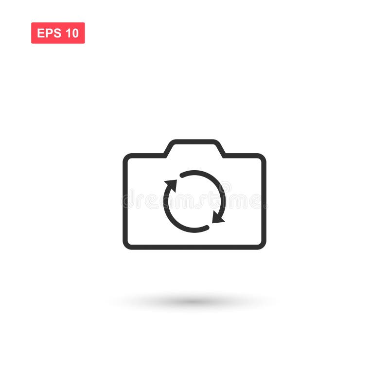 Camera Switch Vector Icon Design Isolated Stock Vector - Illustration ...